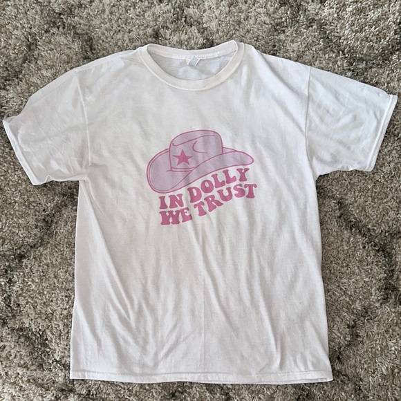 Jerzees | Tops | In Dolly We Trust Dolly Parton Tee | Poshmark